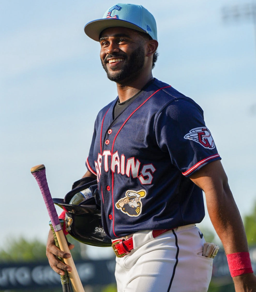 Game Worn - Navy Fourth of July Jersey – Lake County Captains Shop